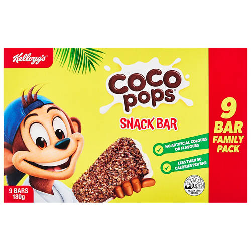 Coco Pops Bars 9 Pack 180g